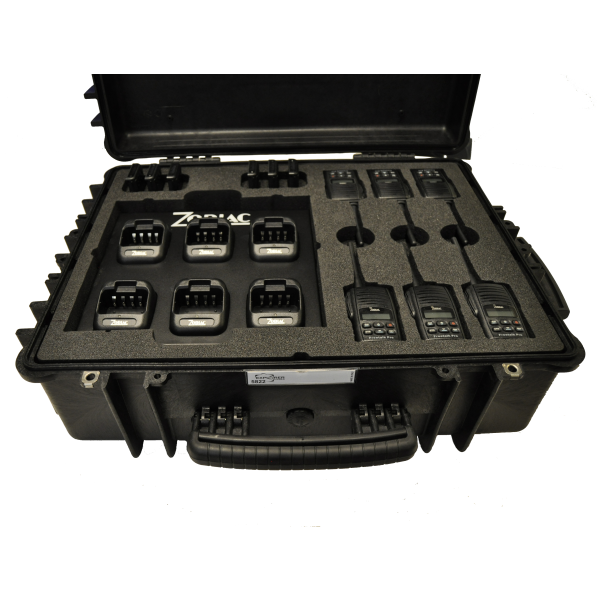 SpyShop Skolesamband: 6 stk Zodiac Freetalk Pro med laderack og koffert ...